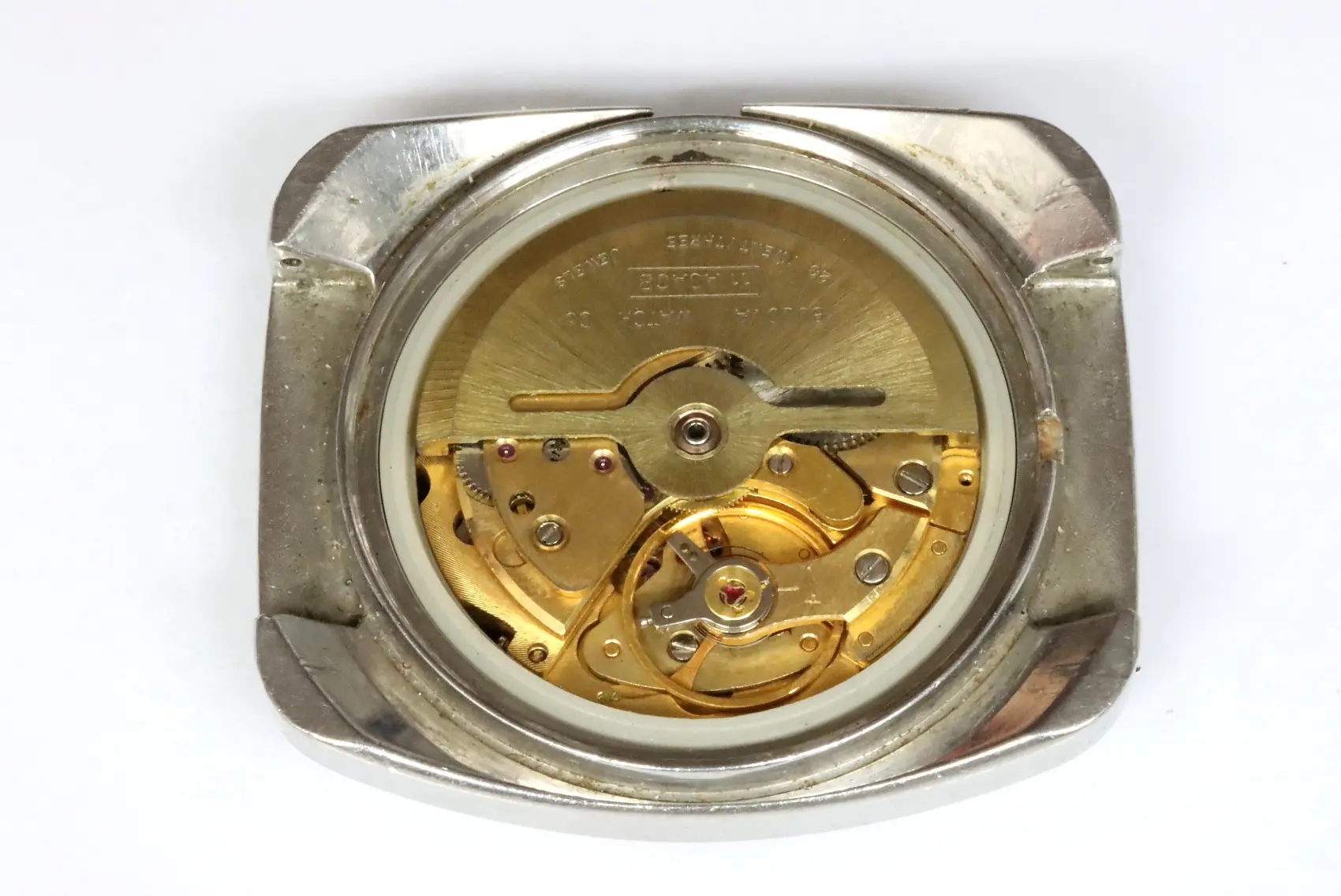 Bulova 11A0ACB watch in poor condition with Rado case back ...